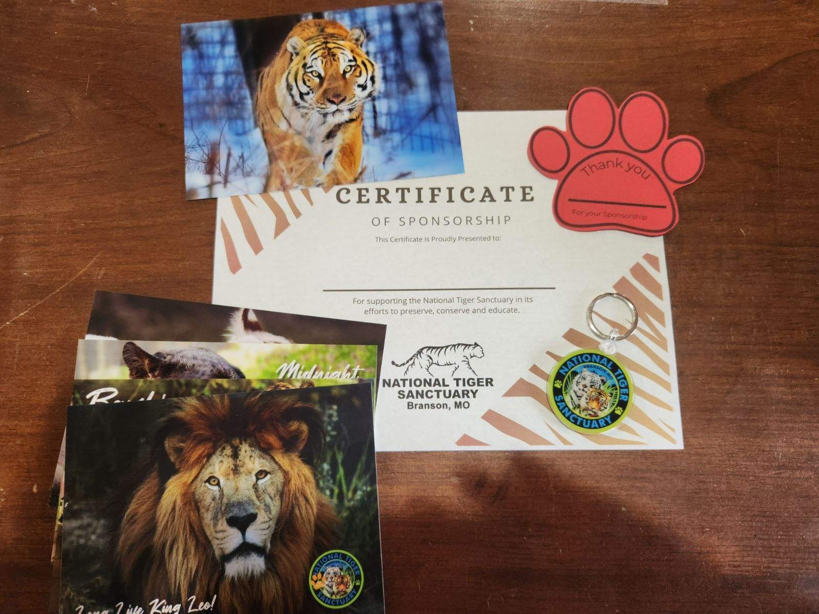 Physical Donations | National Tiger Sanctuary